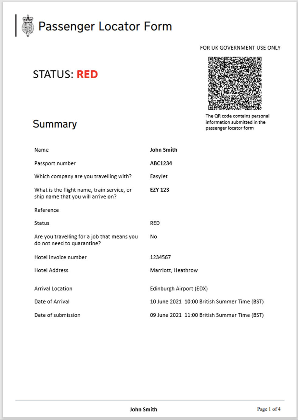 Passenger Locator Forms - Gray Dawes Travel